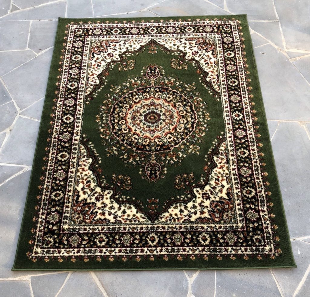 Rugs | Persian Style Green Rug - A Day to Remember Event Hire