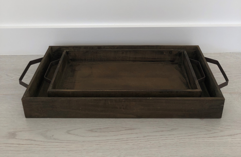Rectangular Wooden Trays - Set of 2 - A Day to Remember Event Hire