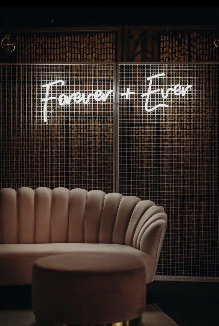 Arbor's and Backdrops | 'Forever + Ever' White Neon Sign - A Day to ...