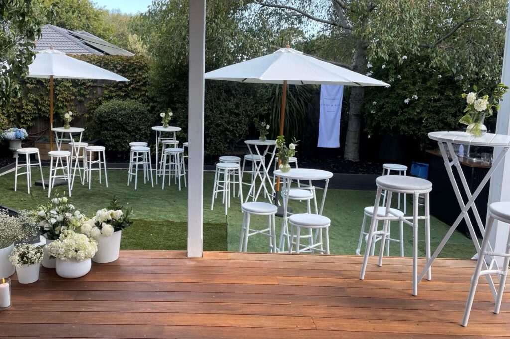 Garden Party Cocktail Tables and Stools Package for 20 - A Day to ...