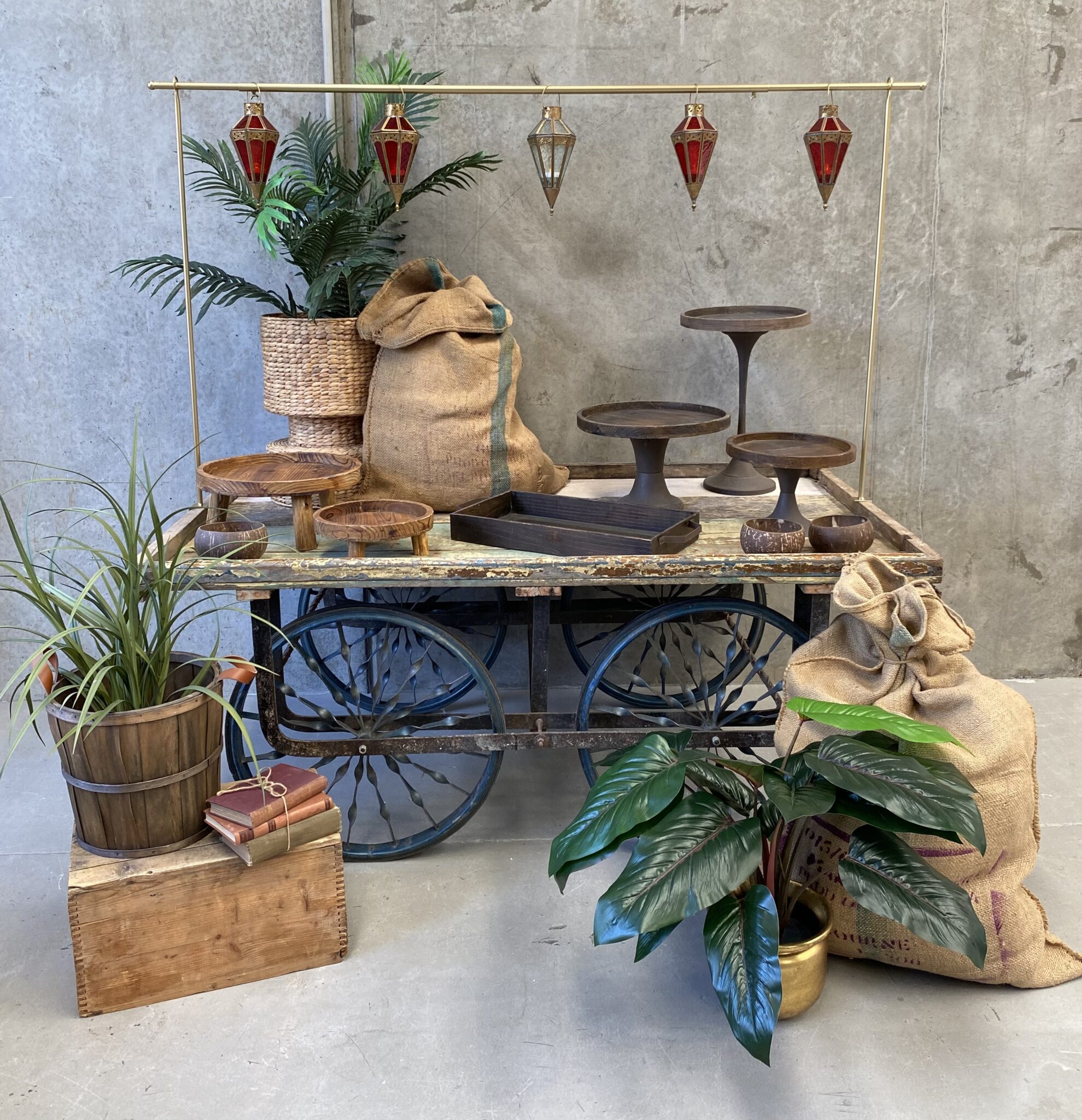 Rustic Market Cart Package - A Day to Remember Event Hire